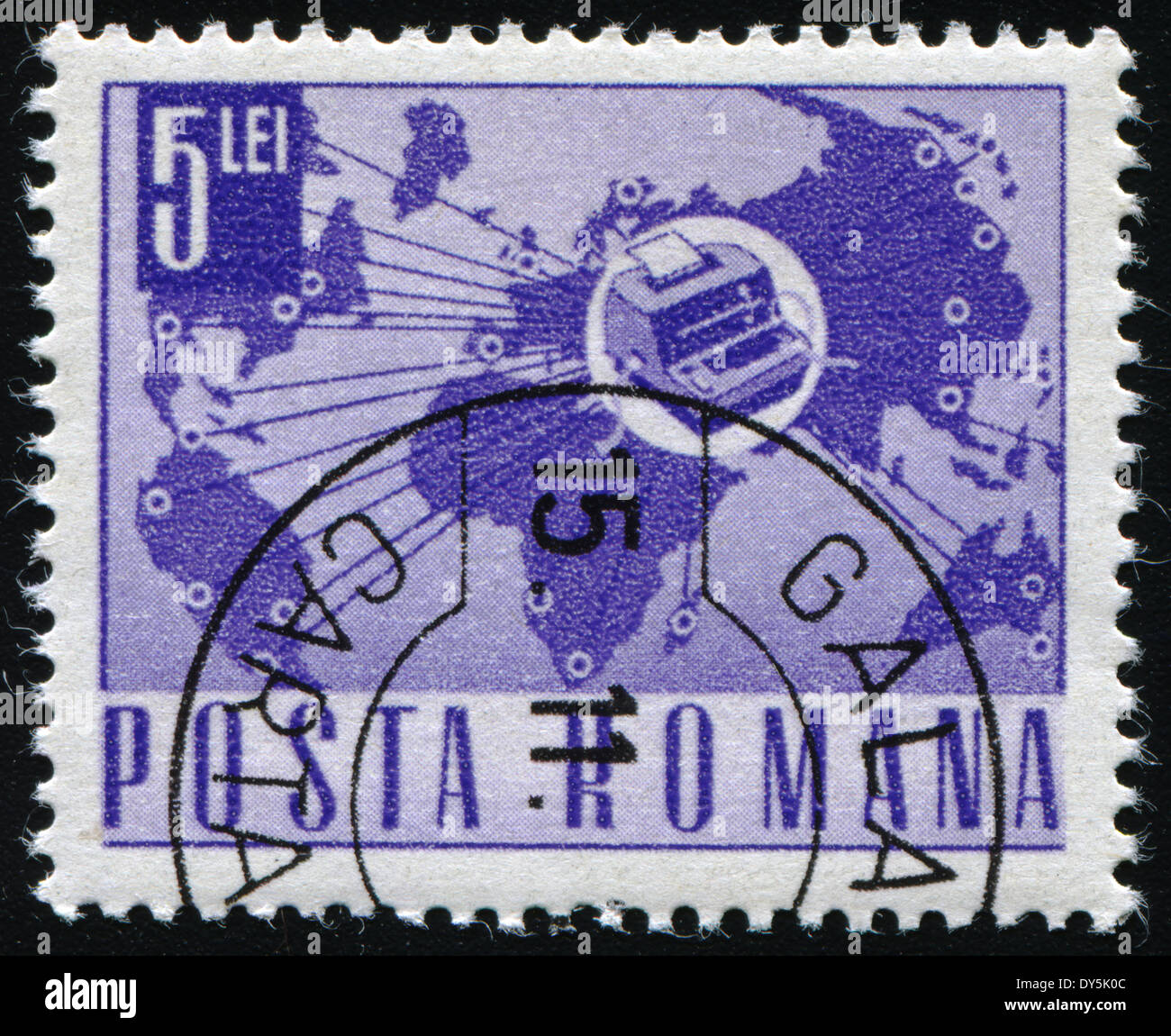 Vintage postage stamp printed romanian hi-res stock photography and ...