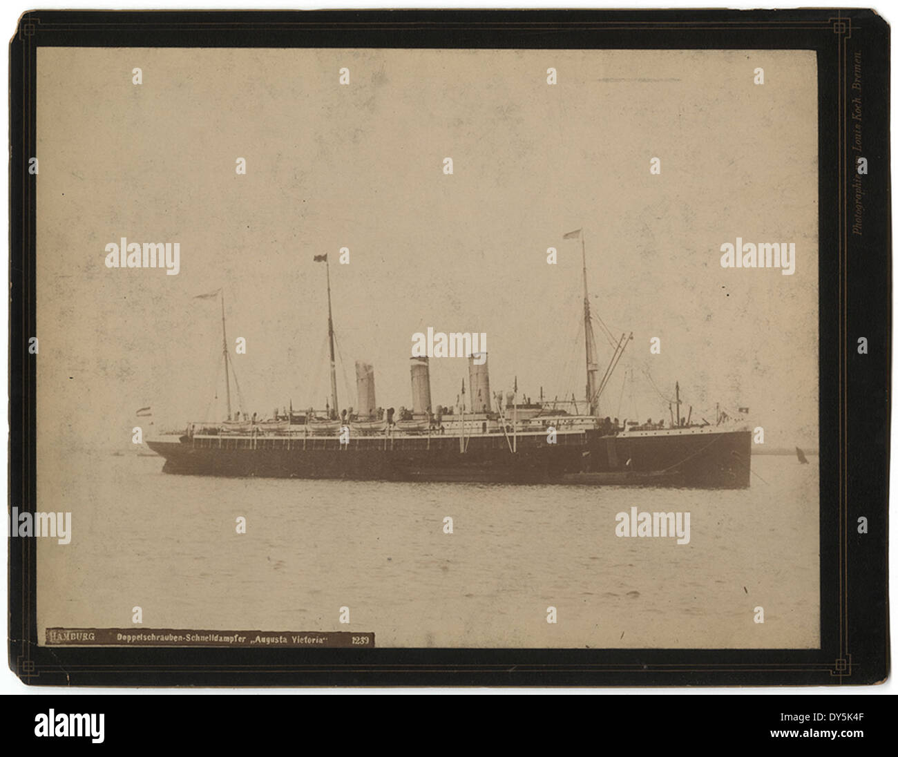 The 'Augusta-Victoria' was a double-screw steamship operated by the ...
