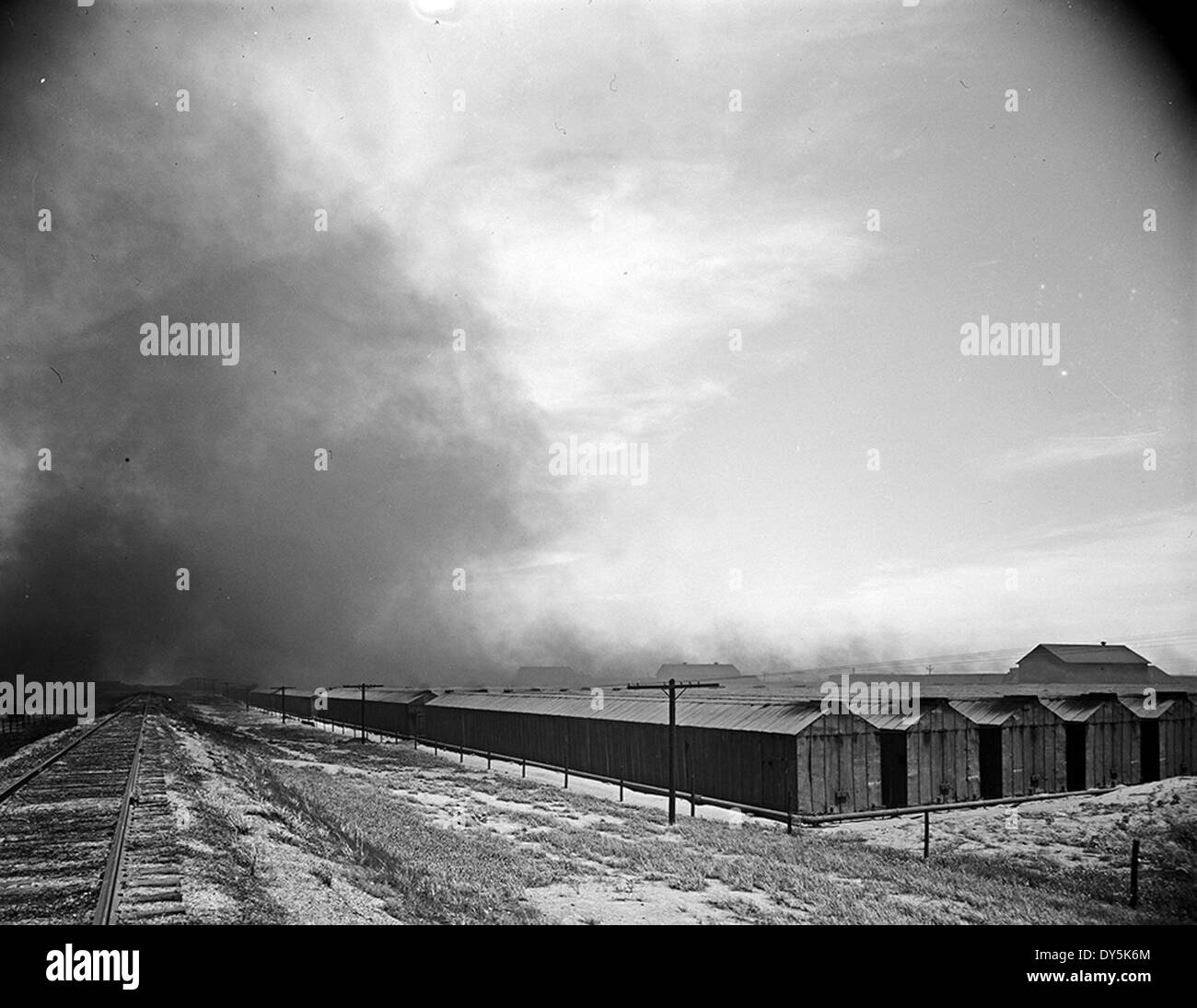 Factory facility used industrial Black and White Stock Photos & Images ...