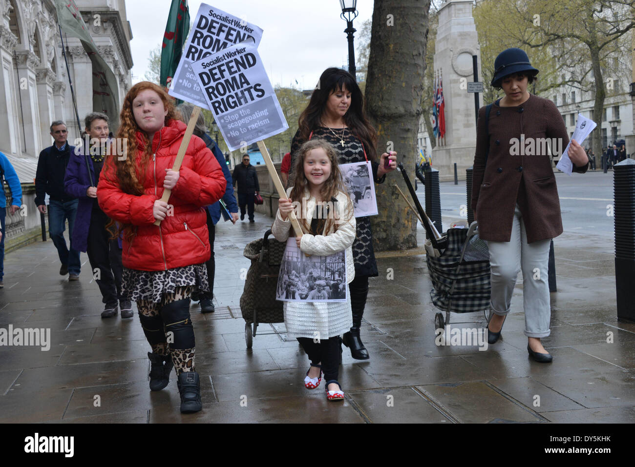 London England, 7th April 2014 : London : Roma Nation Day demand ...