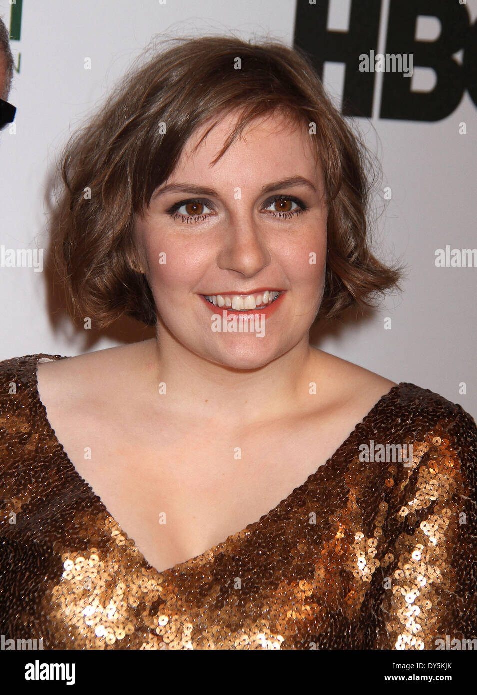 New York, New York, USA. 7th Apr, 2014. Actress LENA DUNHAM arrives at ...