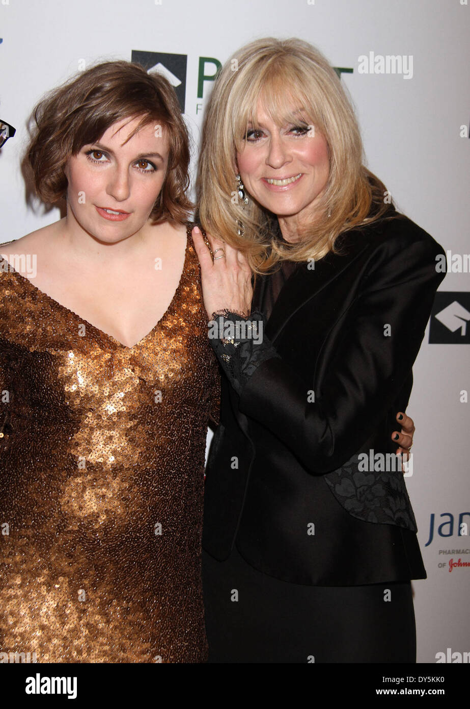 New York, New York, USA. 7th Apr, 2014. Actresses LENA DUNHAM and ...
