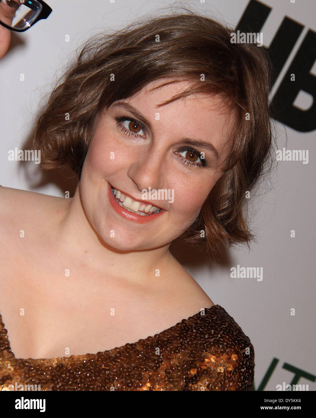 New York, New York, USA. 7th Apr, 2014. Actress LENA DUNHAM arrives at ...