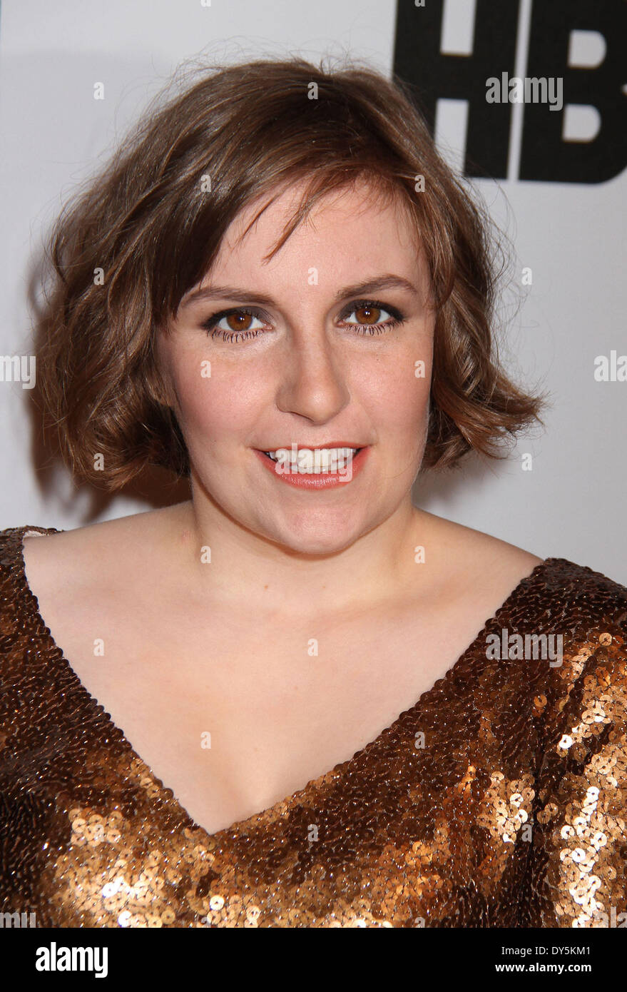 New York, New York, USA. 7th Apr, 2014. Actress LENA DUNHAM arrives at ...