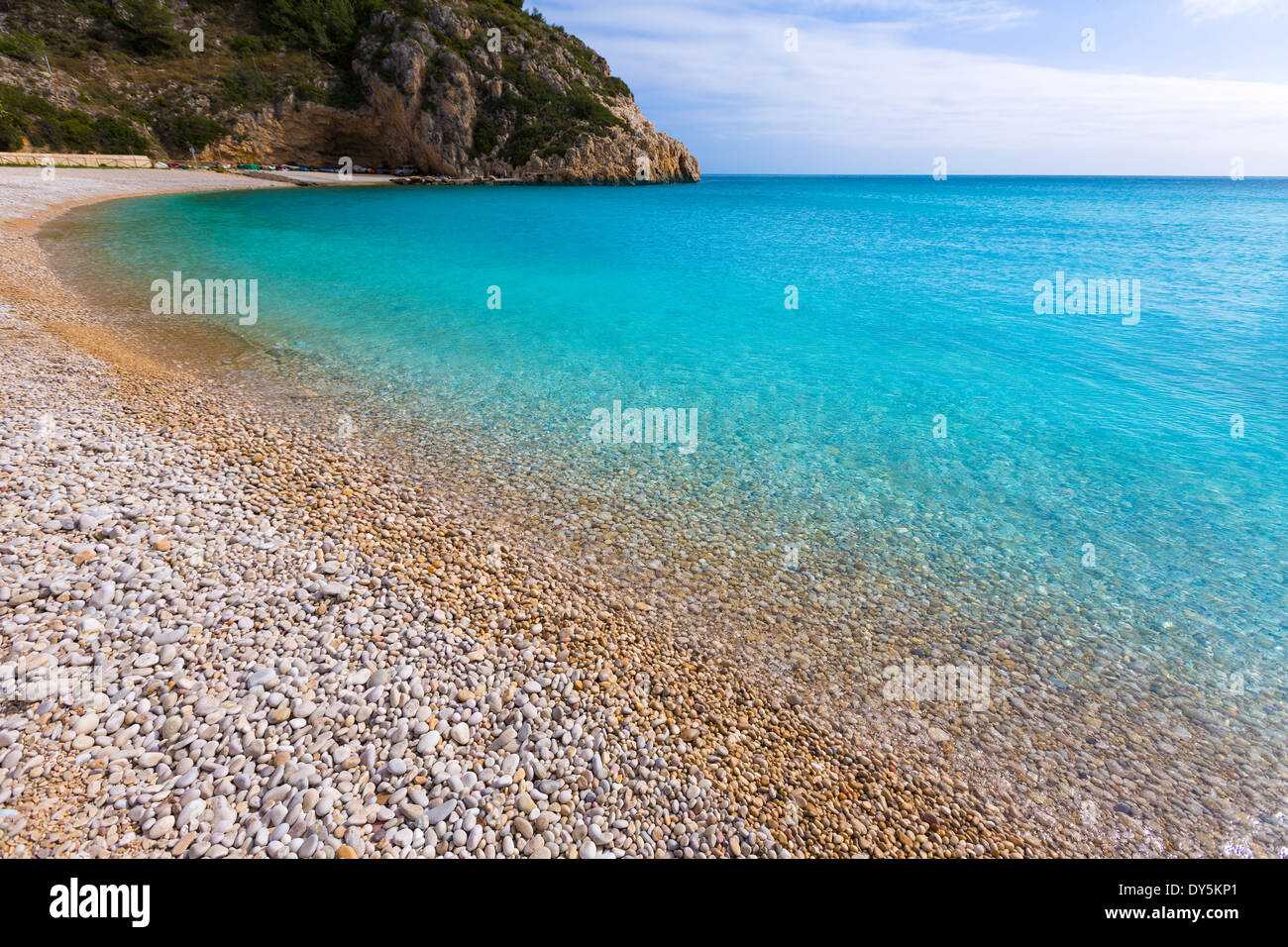 Javea La Granadella beach in Xabia Alicante Mediterranean Spain Stock ...
