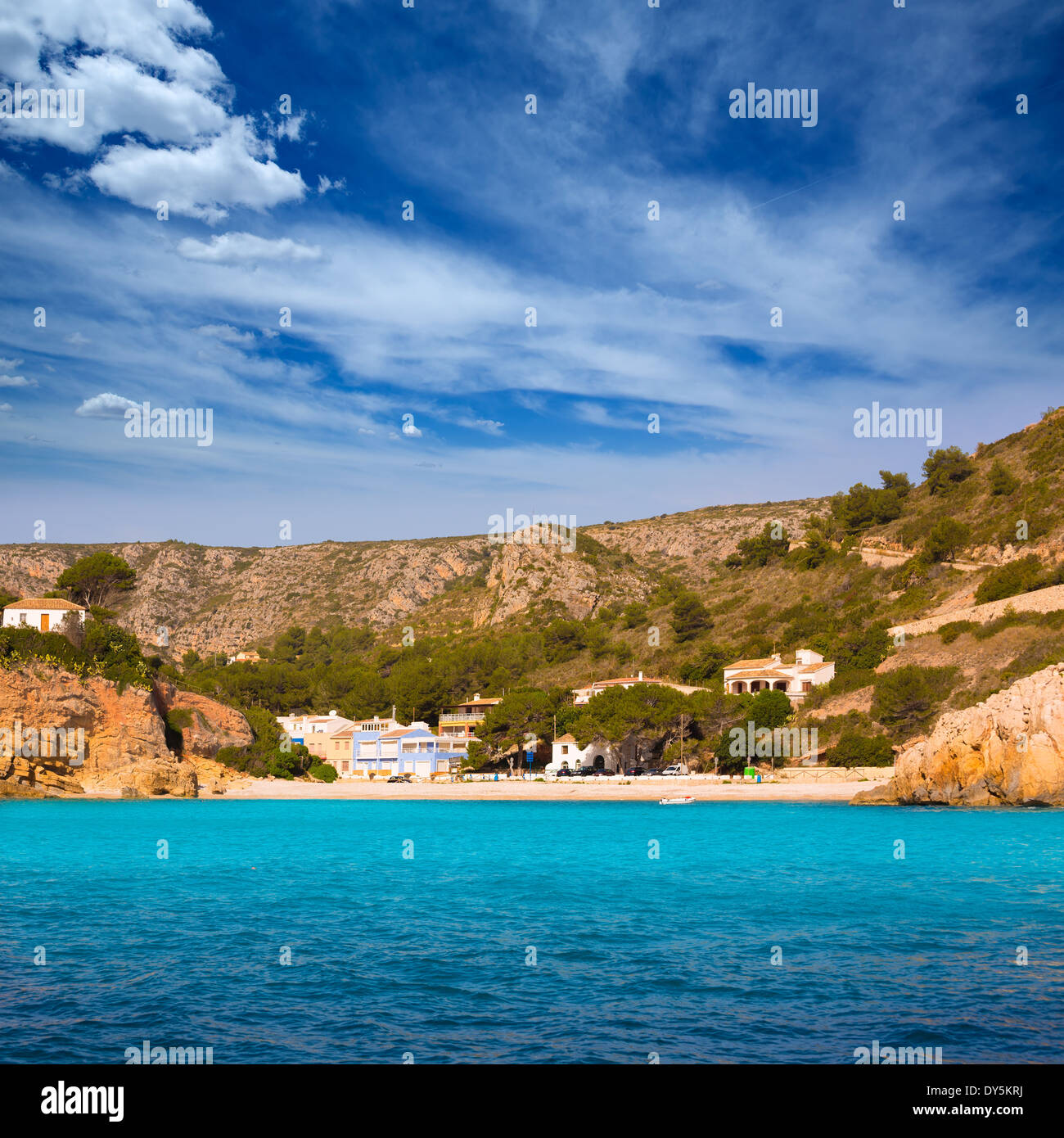 Javea Cala Granadella beach Xabia in Alicante Mediterranean spain Stock ...