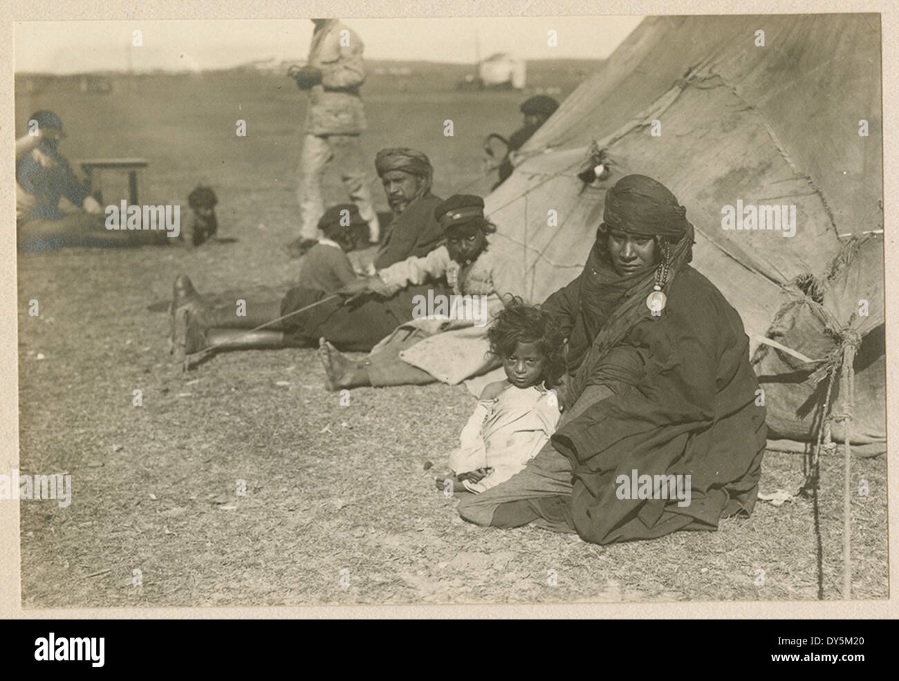 The photograph features Tscherkessen (Circassian) Gypsy girls, showing ...