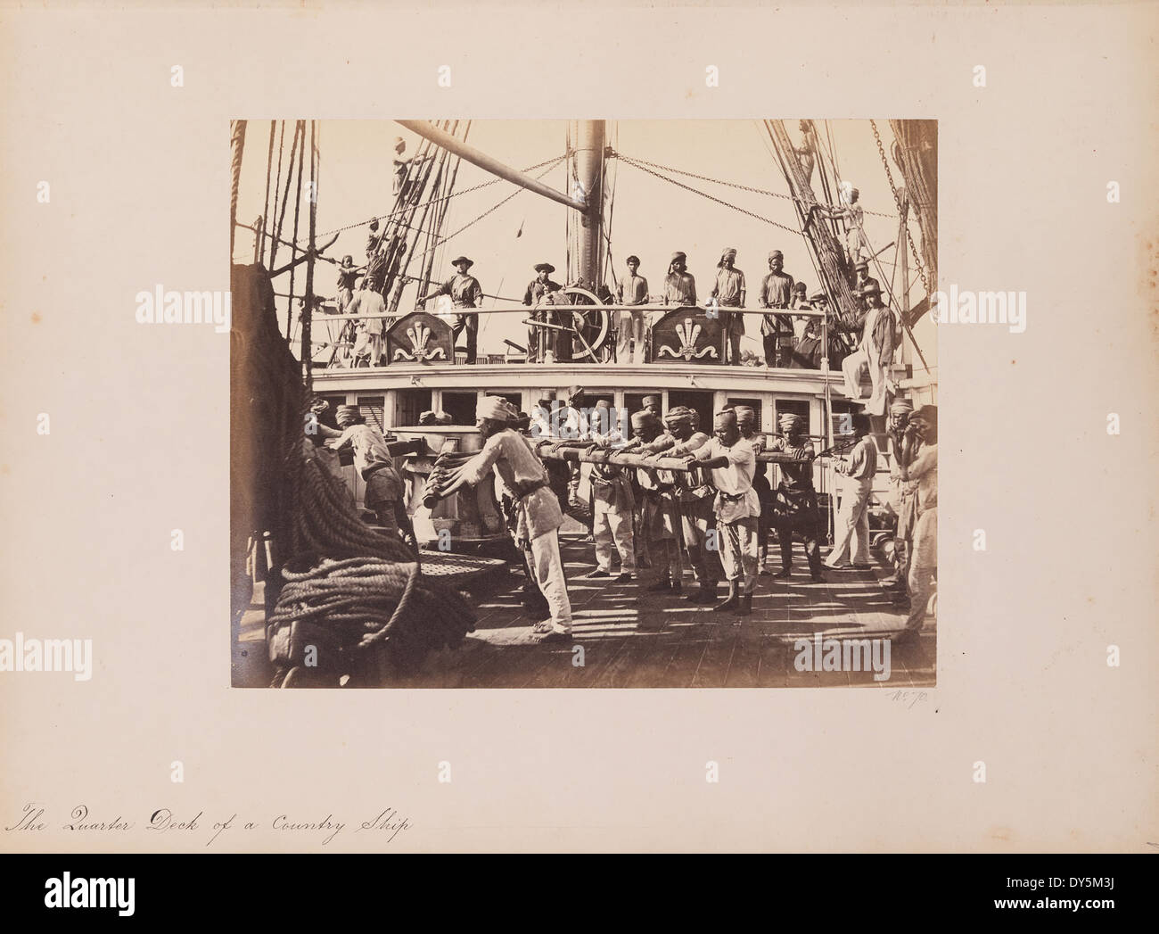 The Quarter Deck of a Country Ship Stock Photo - Alamy