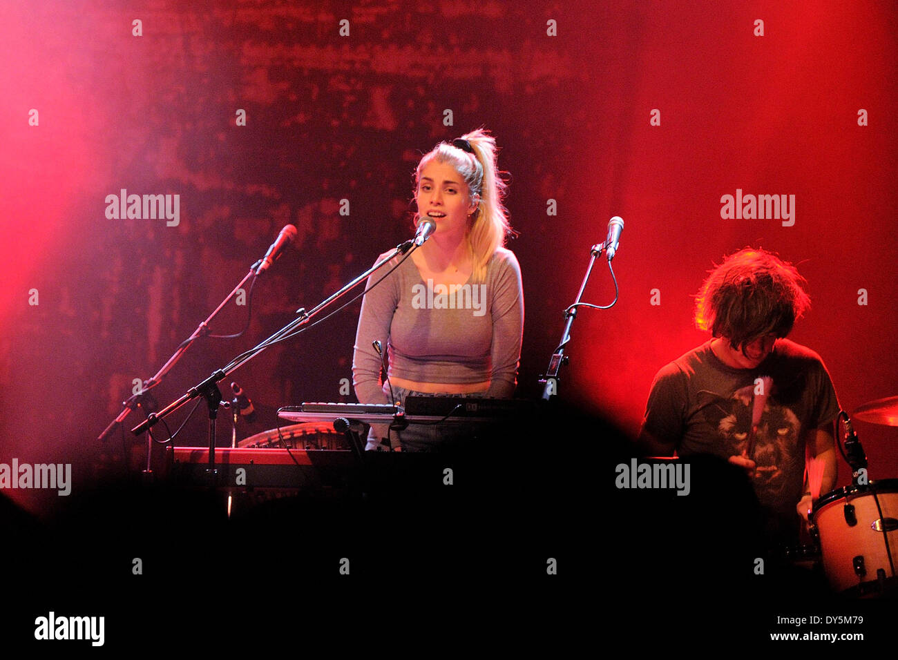 Toronto, Canada. 7th Apr 2014. British trio band LONDON GRAMMAR with ...