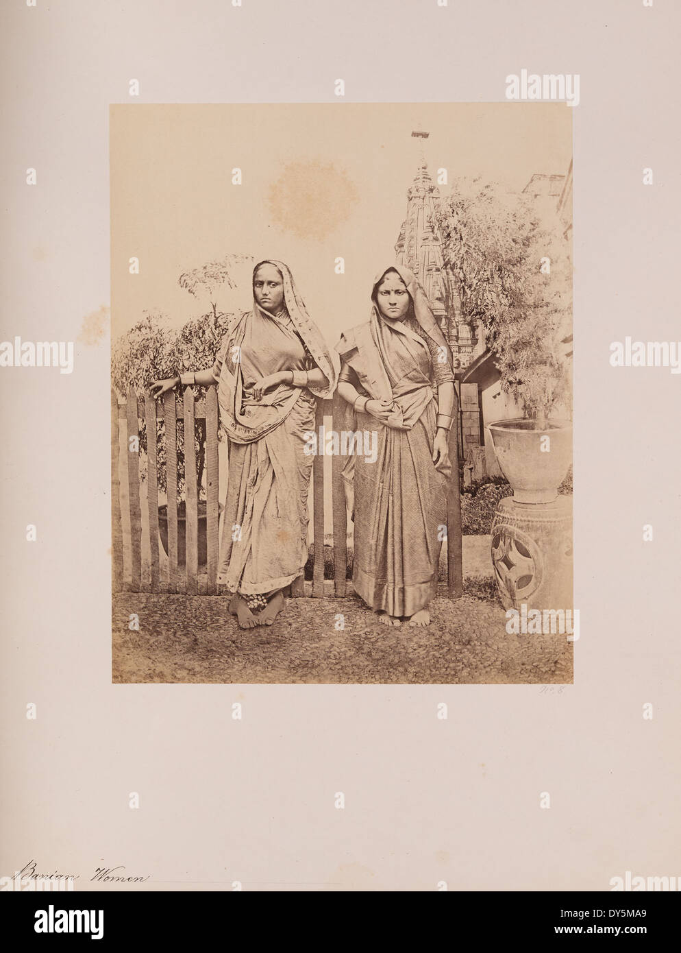 Banian women in India, involved in commerce and trade, representing the ...