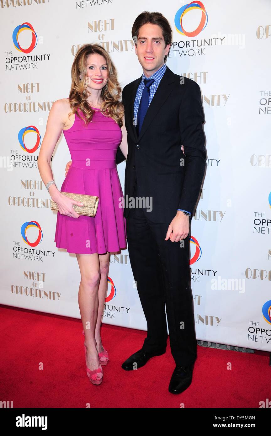 New York, NY, USA. 7th Apr, 2014. Jennifer Maxfield, Scott Ostfeld at ...