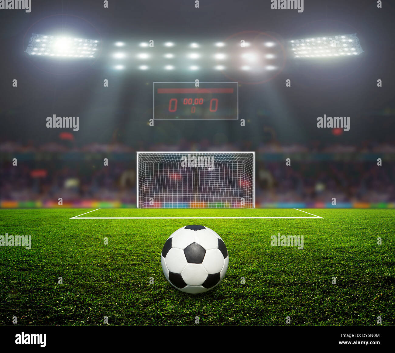 On the stadium. abstract football or soccer backgrounds Stock Photo - Alamy