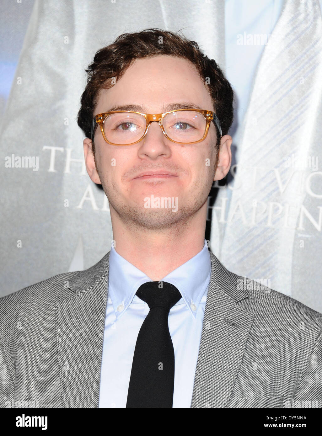 Los Angeles, California, USA. 7th Apr, 2014. Griffin Newman attending ...
