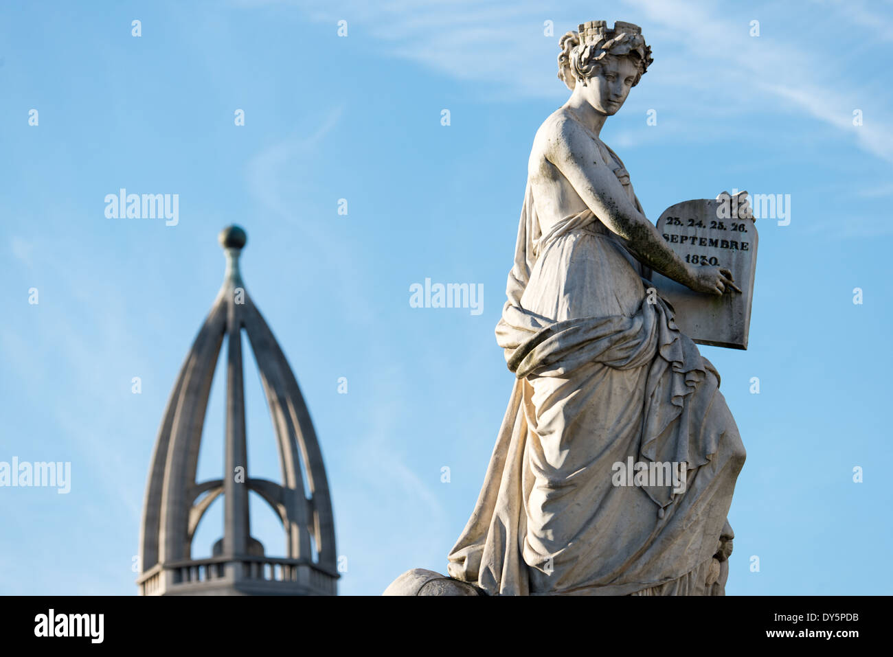 Monument to the martyrs of the 1830 revolution hi-res stock photography ...