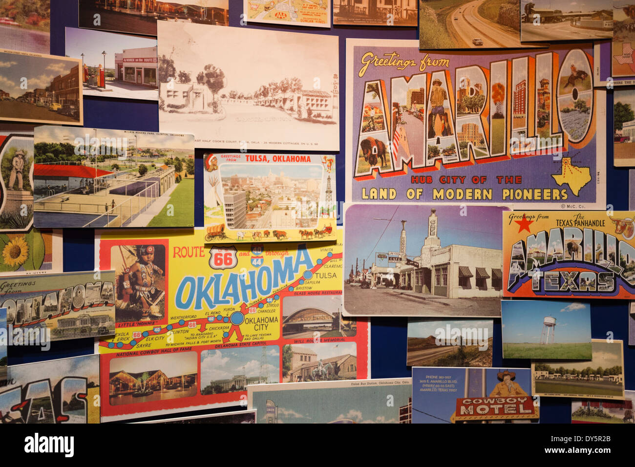 Route 66 museum postcard hi-res stock photography and images - Alamy