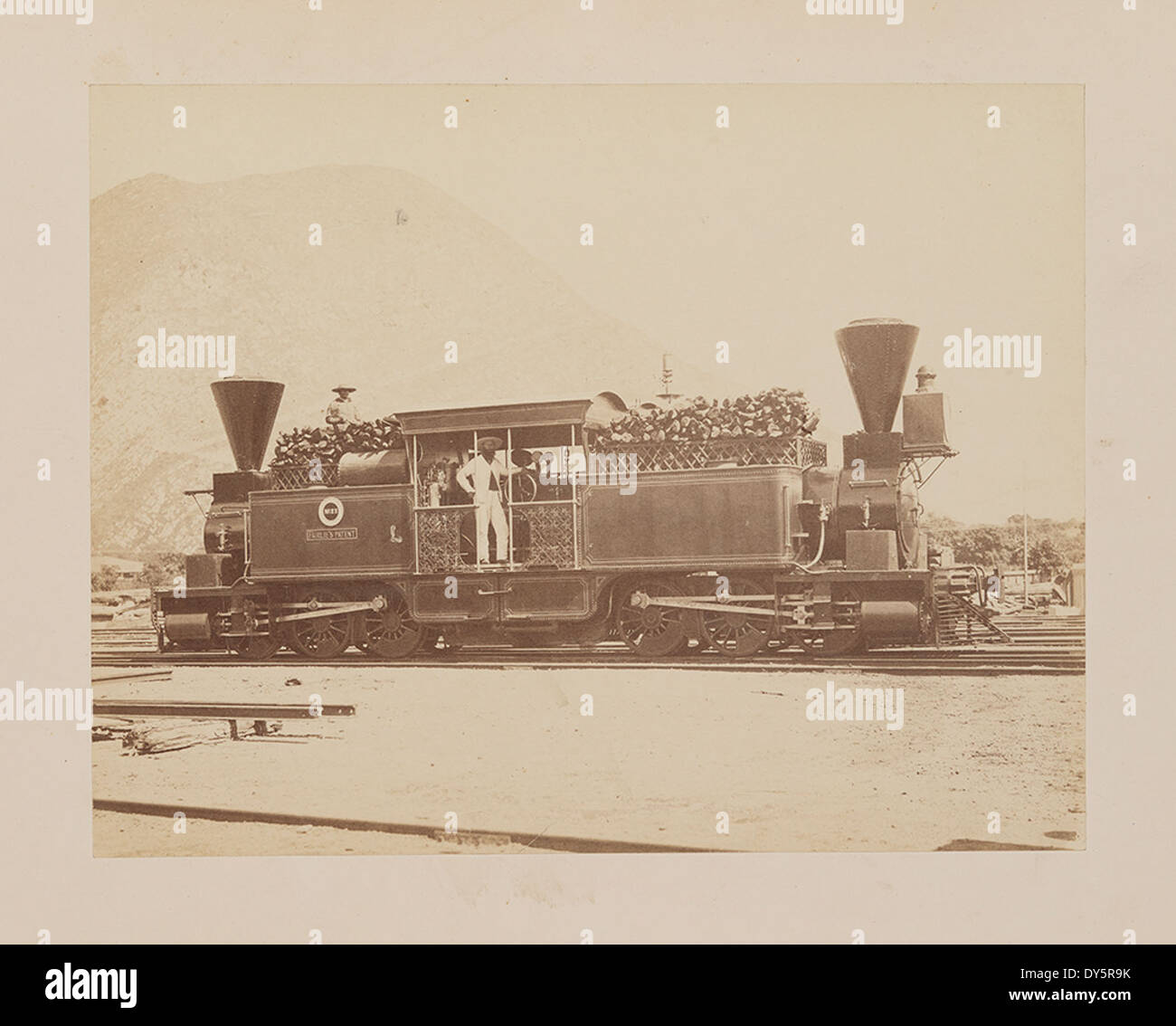 This image showcases Fairlie's Double-ended Steam Locomotive No. 22, a ...