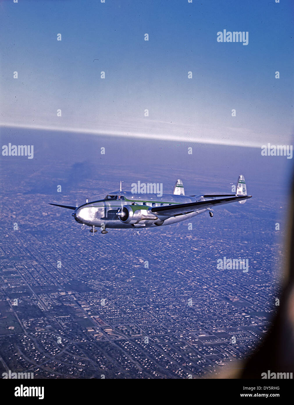 [Lockheed Model 18 Lodestar, Banking in Flight, James S. Abercrombie ...