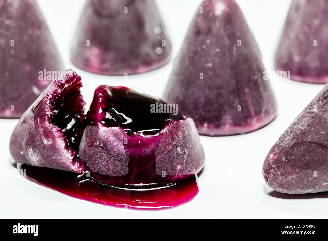 A cuberdon is a cone-shaped Belgian candy Stock Photo - Alamy