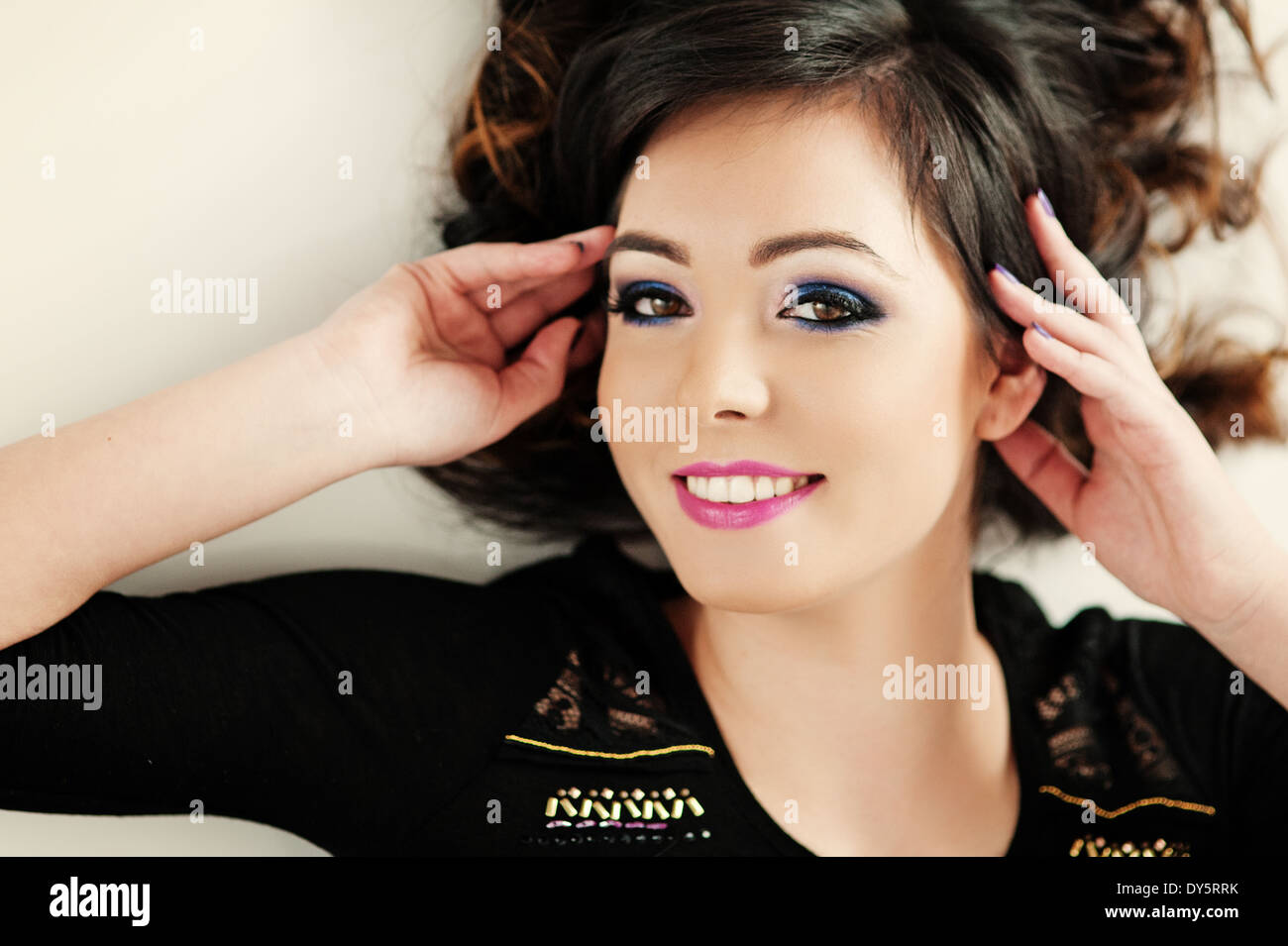 Portrait of the artist's makeup Stock Photo - Alamy