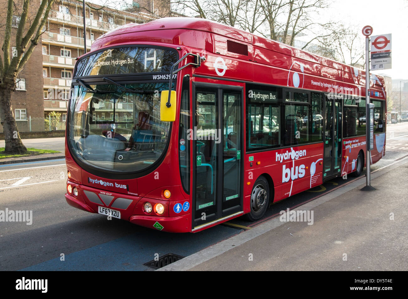 Hydrogen bus in London England United Kingdom UK Stock Photo - Alamy