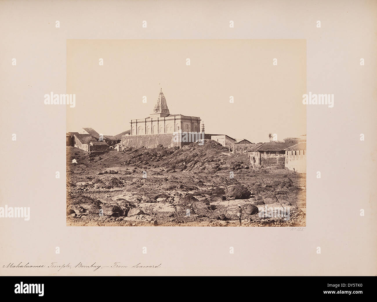 The Mahaluxmee Temple in Bombay (now Mumbai), viewed from the seaward ...
