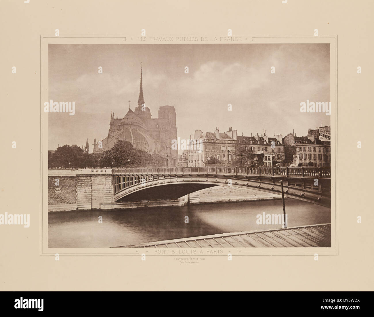 The Pont St Louis in Paris connects the Ile de Saint-Louis with the ...