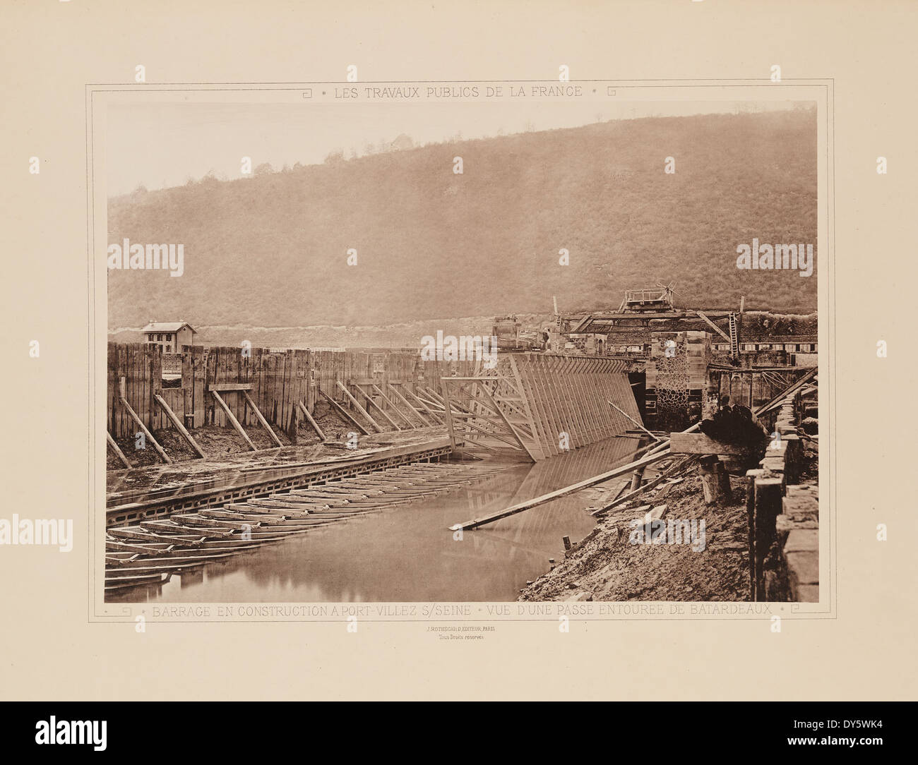 The Barrage en Construction at Port-Villez, located in the Île-de ...