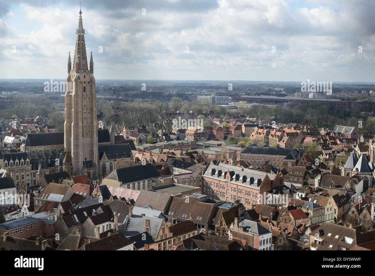 Belfry Medieval Cityscape Bruges Belgium // BRUGES, Belgium — A ...
