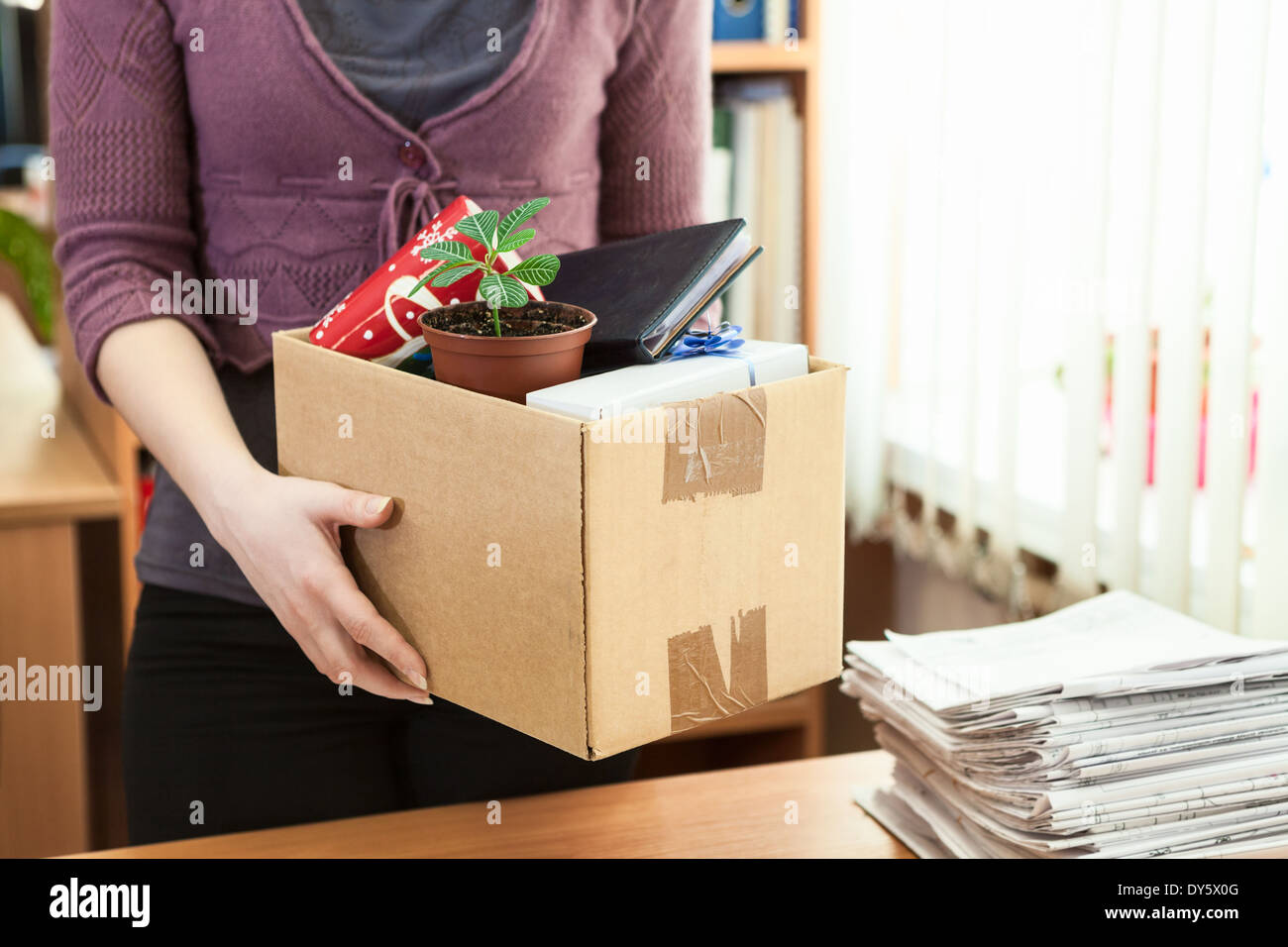 Cardboard box despair hi-res stock photography and images - Alamy