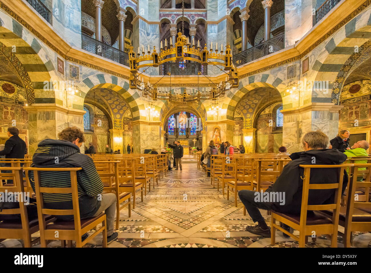 Aachen cathedral interior hi-res stock photography and images - Alamy