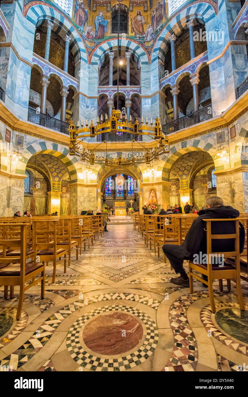 Aachen cathedral interior hi-res stock photography and images - Alamy