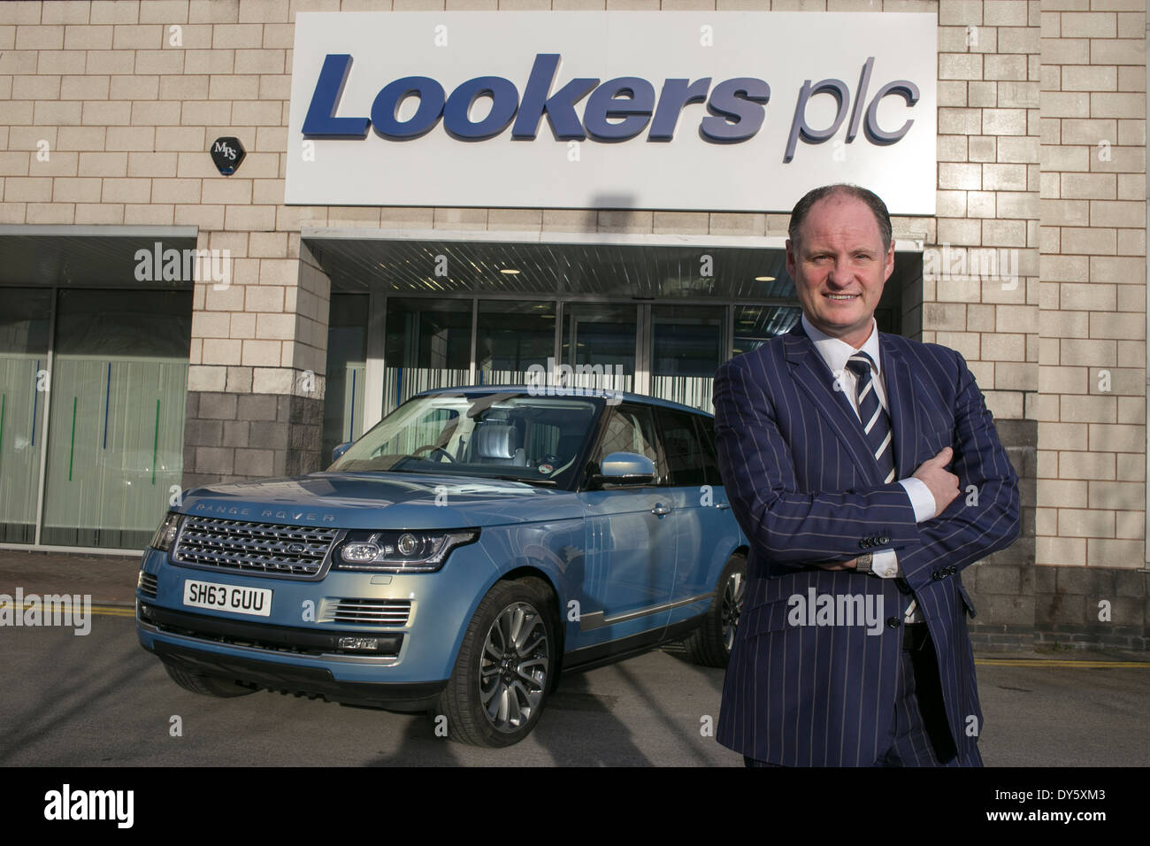 Lookers CEO Andy Bruce at Lookers PLC , Chester Road , Stretford Stock ...