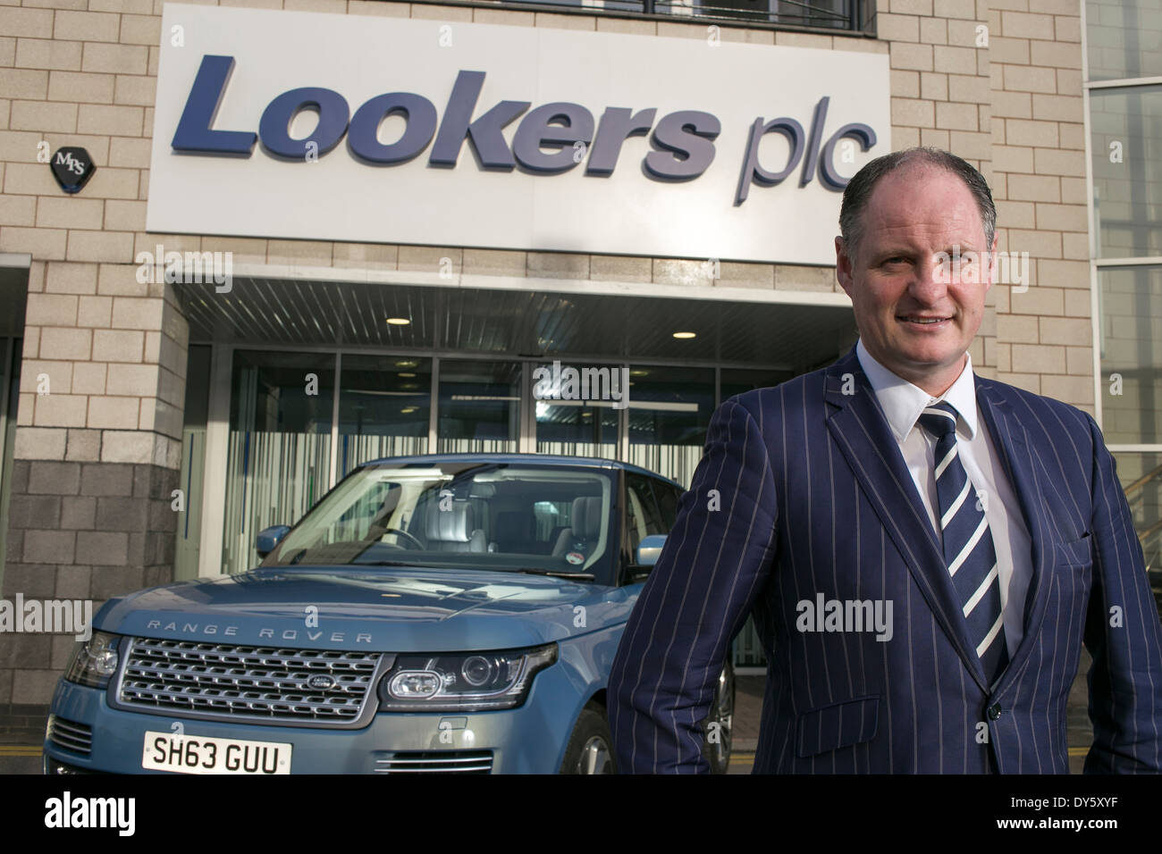 Lookers CEO Andy Bruce at Lookers PLC , Chester Road , Stretford Stock ...