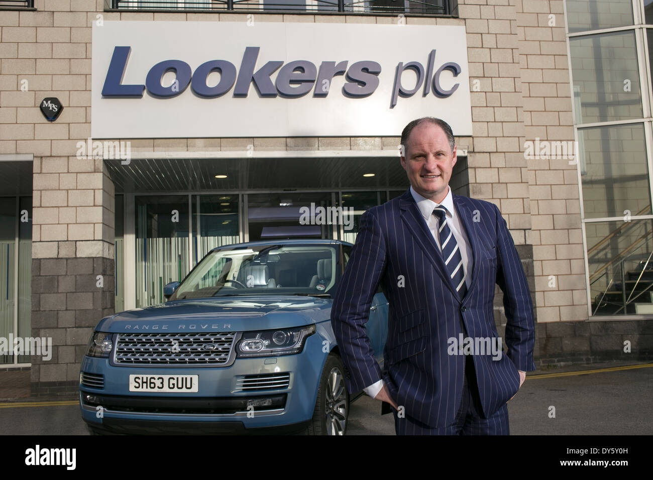Lookers CEO Andy Bruce at Lookers PLC , Chester Road , Stretford Stock ...