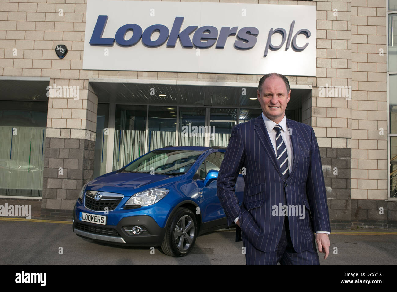 Lookers CEO Andy Bruce at Lookers PLC , Chester Road , Stretford Stock ...
