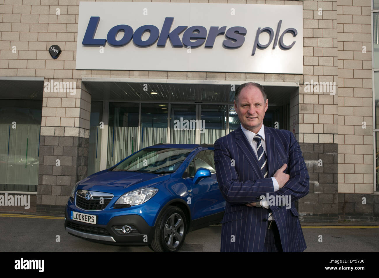 Lookers CEO Andy Bruce at Lookers PLC , Chester Road , Stretford Stock ...