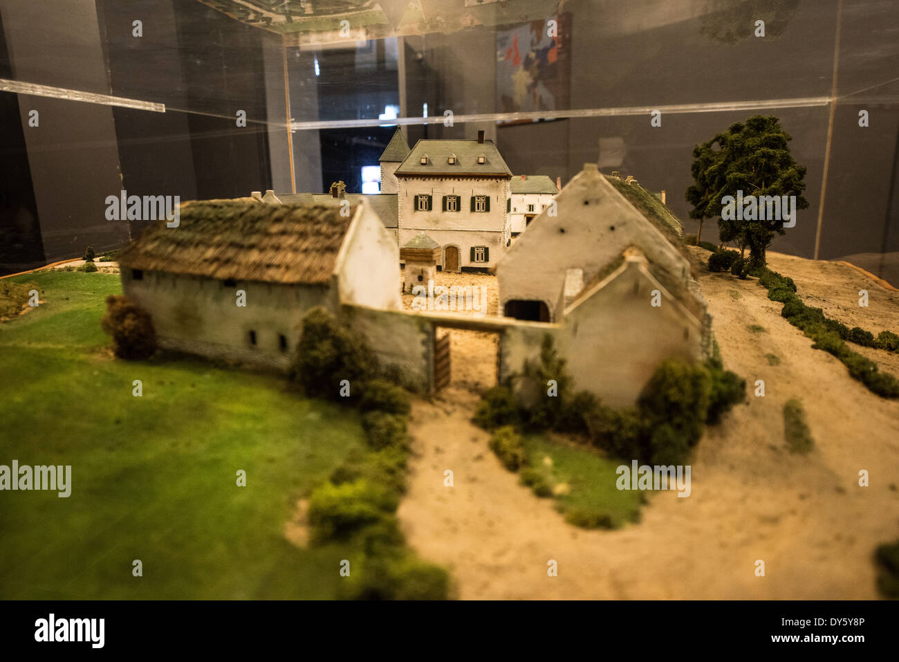 WATERLOO, Belgium — The Panorama of the Battle of Waterloo, constructed ...