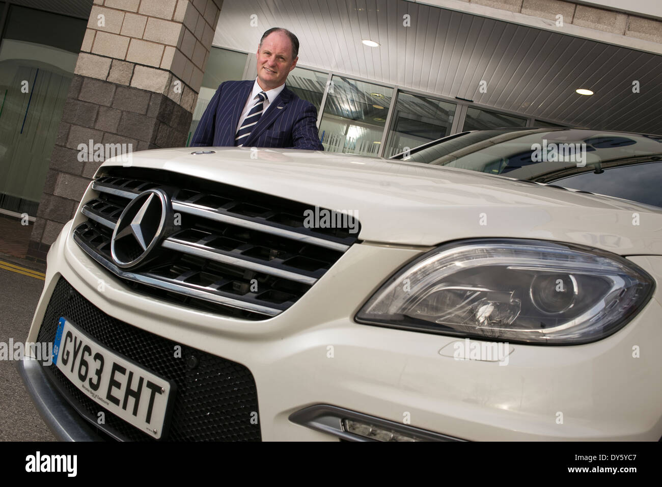 Lookers CEO Andy Bruce at Lookers PLC , Chester Road , Stretford Stock ...