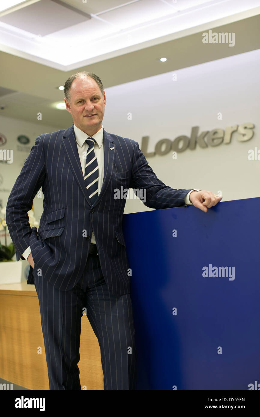 Lookers CEO Andy Bruce at Lookers PLC , Chester Road , Stretford Stock ...