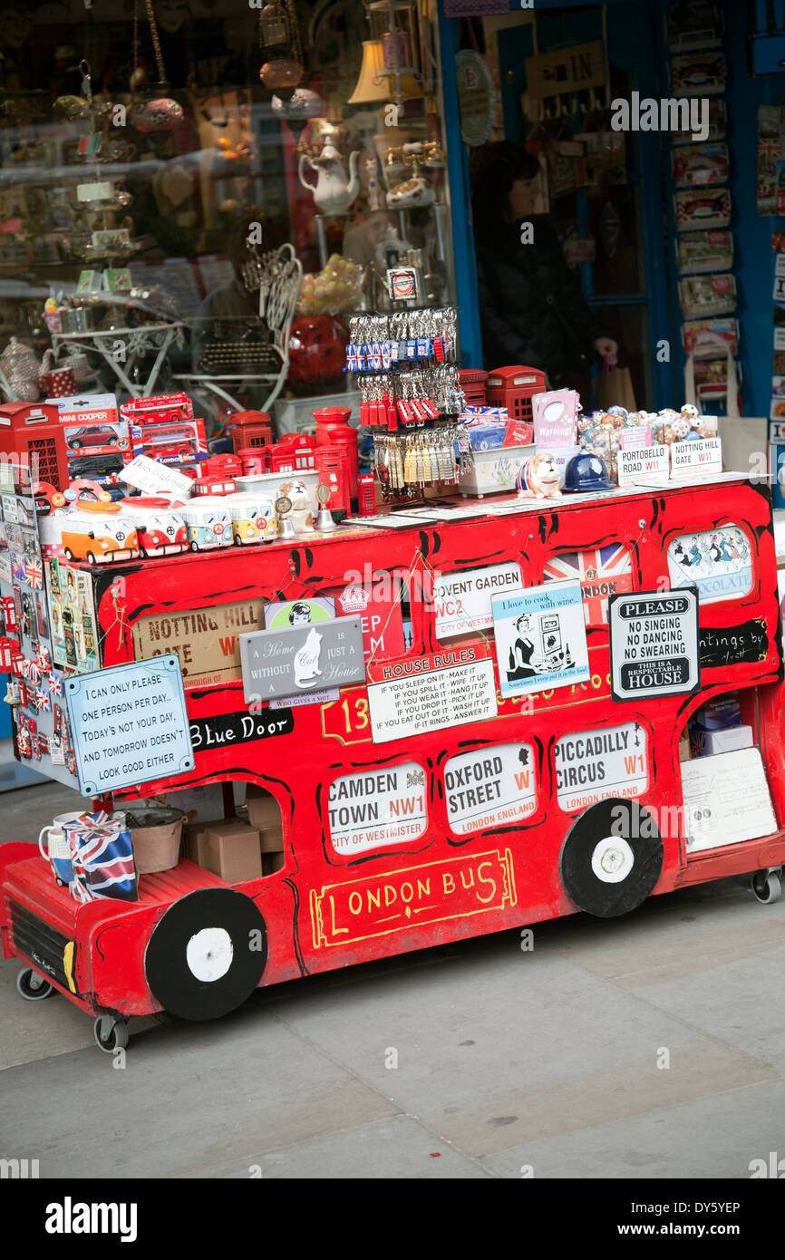 Portobello Market London Bus and British Souvenirs - London W11 - UK ...