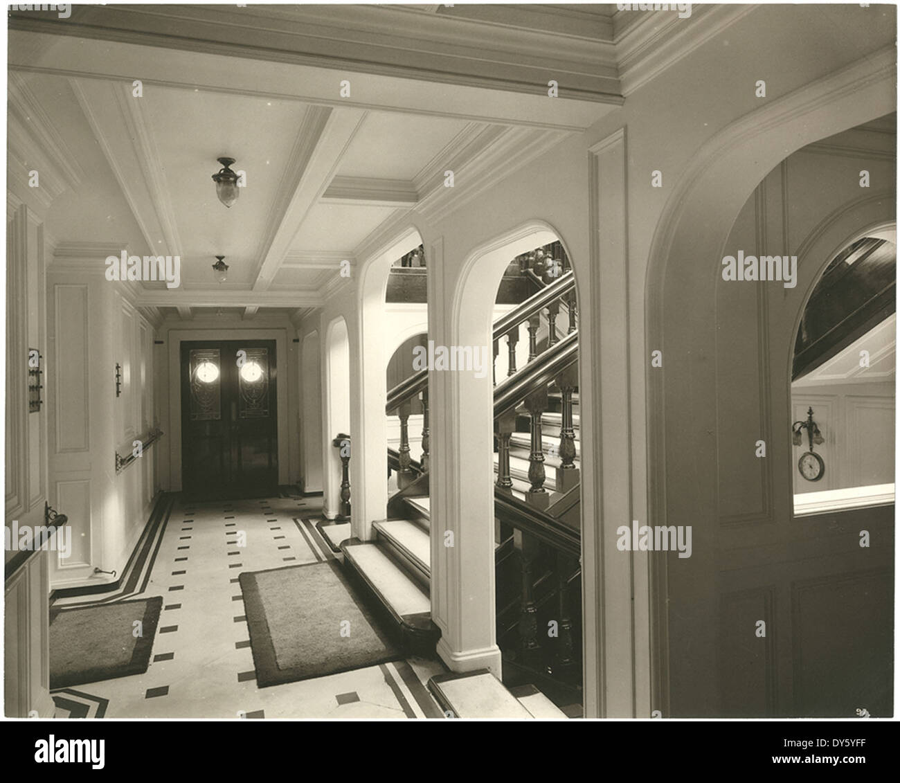 Ship interior staircase hi-res stock photography and images - Alamy