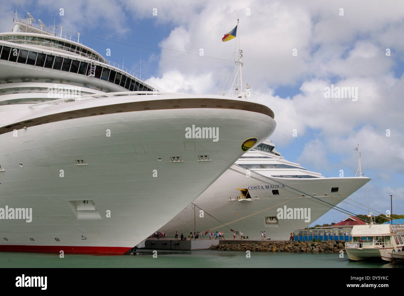 Cruise ships in St. Johns, Antigua, Leeward Islands, West Indies ...