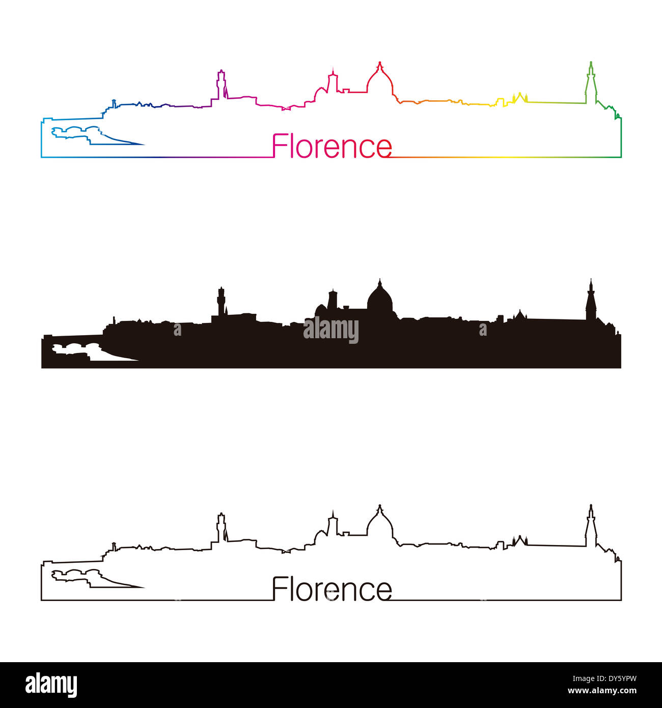 Florence tower Cut Out Stock Images & Pictures - Alamy