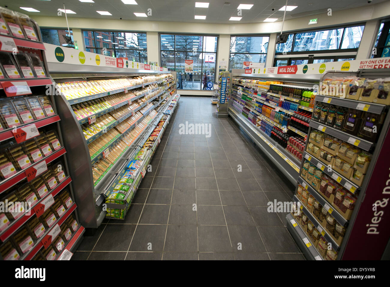 27/02/14 Morrisons M Local opens at Piccadilly Gardens , Manchester ...