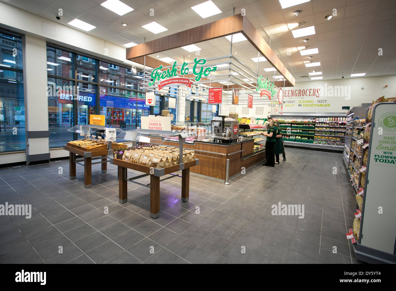 27/02/14 Morrisons M Local opens at Piccadilly Gardens , Manchester ...