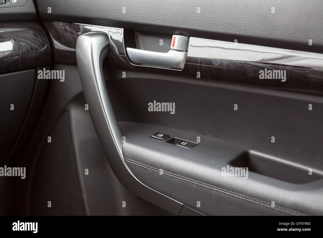 Car door handle. Vehicle interior Stock Photo - Alamy