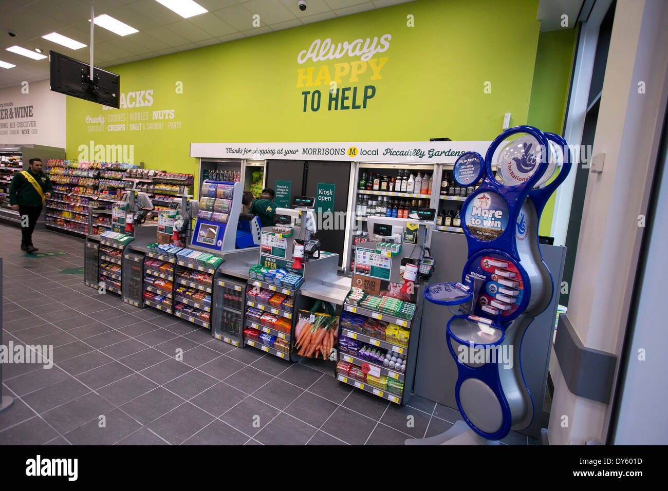 27/02/14 Morrisons M Local opens at Piccadilly Gardens , Manchester ...