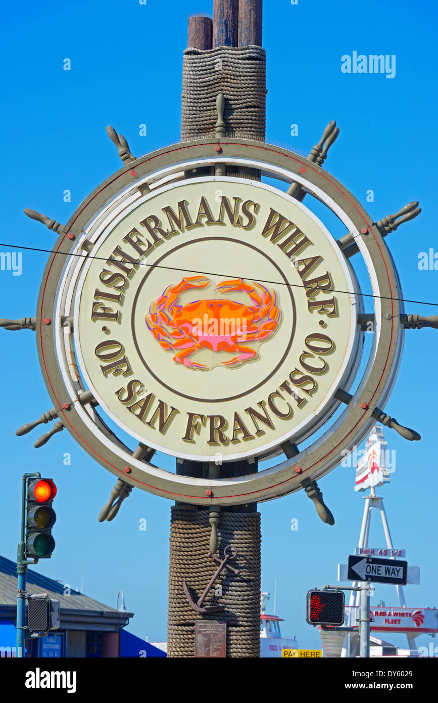 Fishermans wharf sign san francisco hi-res stock photography and images ...