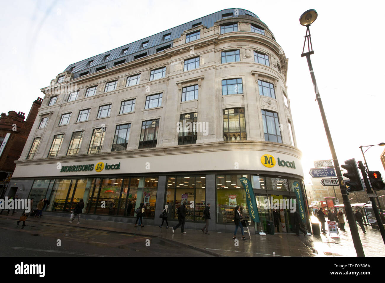 27/02/14 Morrisons M Local opens at Piccadilly Gardens , Manchester ...