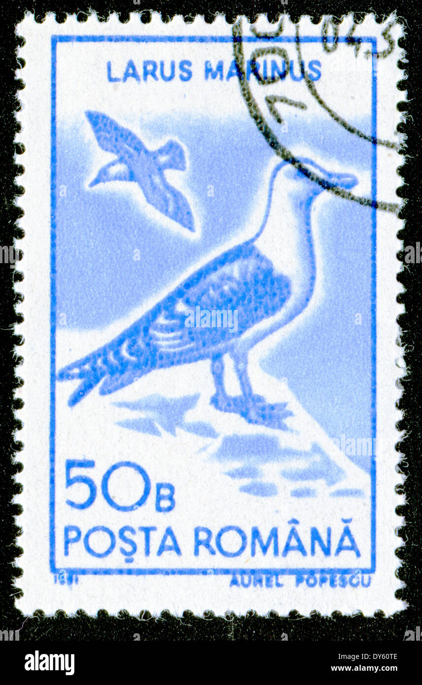 ROMANIA - CIRCA 1991: A stamp printed in the Romania, shows the Great ...